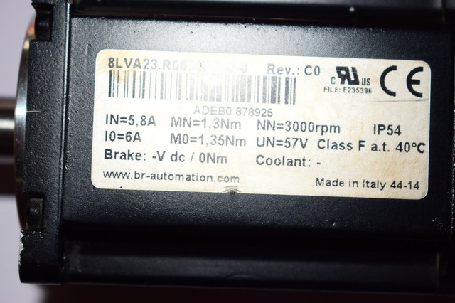 8lva23.r0030d000-0 Rev C0 B&R Automation Servo Motor for sale online | eBay