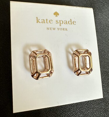 Kate Spade Earrings Rose Gold Frame Plated | eBay