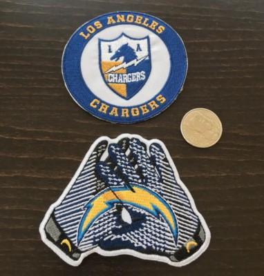 (2) Los Angeles CHARGERS EMBROIDERED IRON ON PATCHES. Awesome!! | eBay