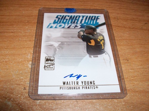2003 Topps Traded & Rookies Signature Moves Baseball Walter Young Auto ...