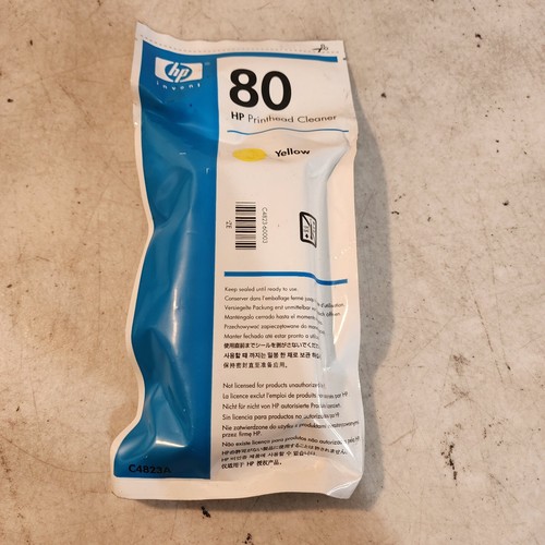 HP C4823A 80 Yellow Printhead Cleaner DJ 1000 1050 Genuine New OeM free ...