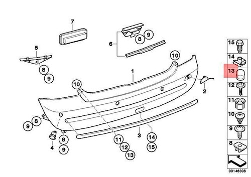 Genuine BMW MINI X5 Cooper One E53 R50 R53 X5 3.0d 3.0i Bump Stop ...
