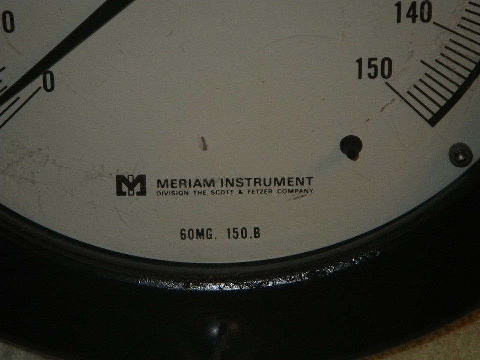 6" Meriam Instrument Differential Pressure Instrument Model 1126, 0-150 ...
