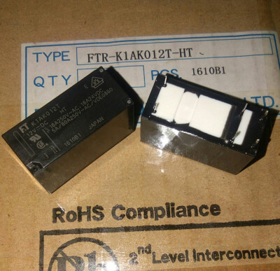Fujitsu K1AK012T 12VDC Power Relay 6 Pins 16A 250VAC RT334012 HF115F ...