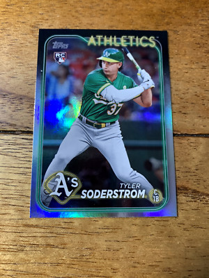 2024 Topps Series 1 Tyler Soderstrom Rainbow Foil Rookie Card #244 ...