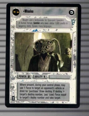 Decipher Inc - Star Wars "WIOSLEA" 1995 CCG Trading Card - black | eBay