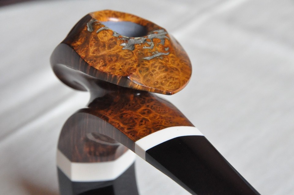 Hiroyuki Tokutomi Pipe - Cavalier Mushroom Hiro Grade Bo Nordh Briar ...