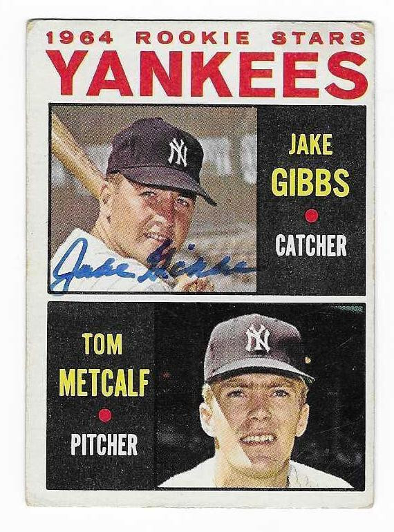 JAKE GIBBS 1964 TOPPS AUTOGRAPHED SIGNED # 281 NEW YORK YANKEES | eBay