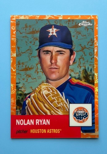 NOLAN RYAN 2022 Topps Chrome Platinum Anniversary White Orange Toile /25 #352 | eBay