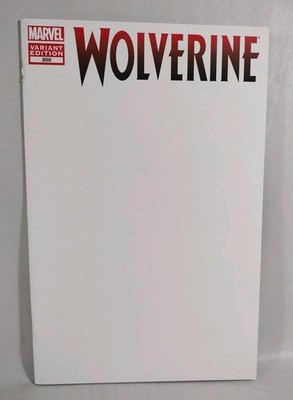 Wolverine #300 (2012) Marvel Comic Blank Sketch Cover Variant NM | eBay UK