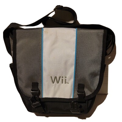 NINTENDO WII Console Carry Case MESSENGER BAG Travel Shoulder Bag ...
