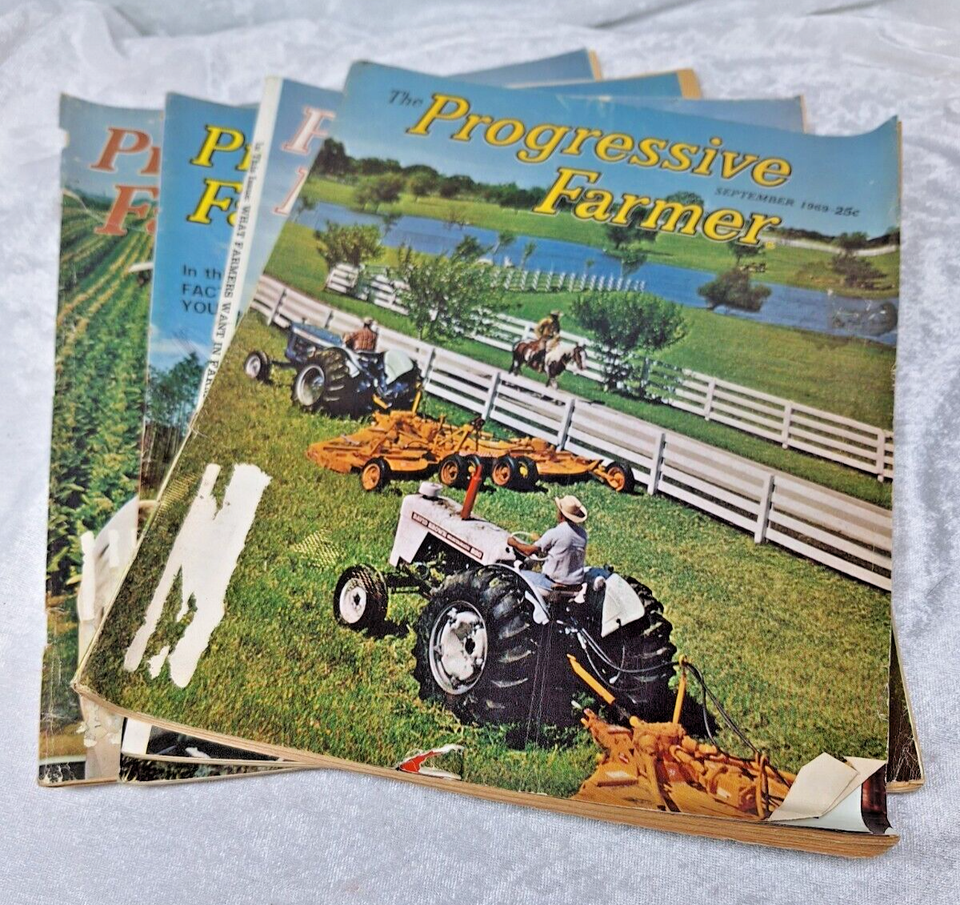 The Progressive Farmer Magazine 1969 4 Issues Ranching Farming ...