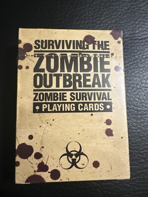 Surviving The Zombie Outbreak Zombie Survival Playing Card Deck New ...