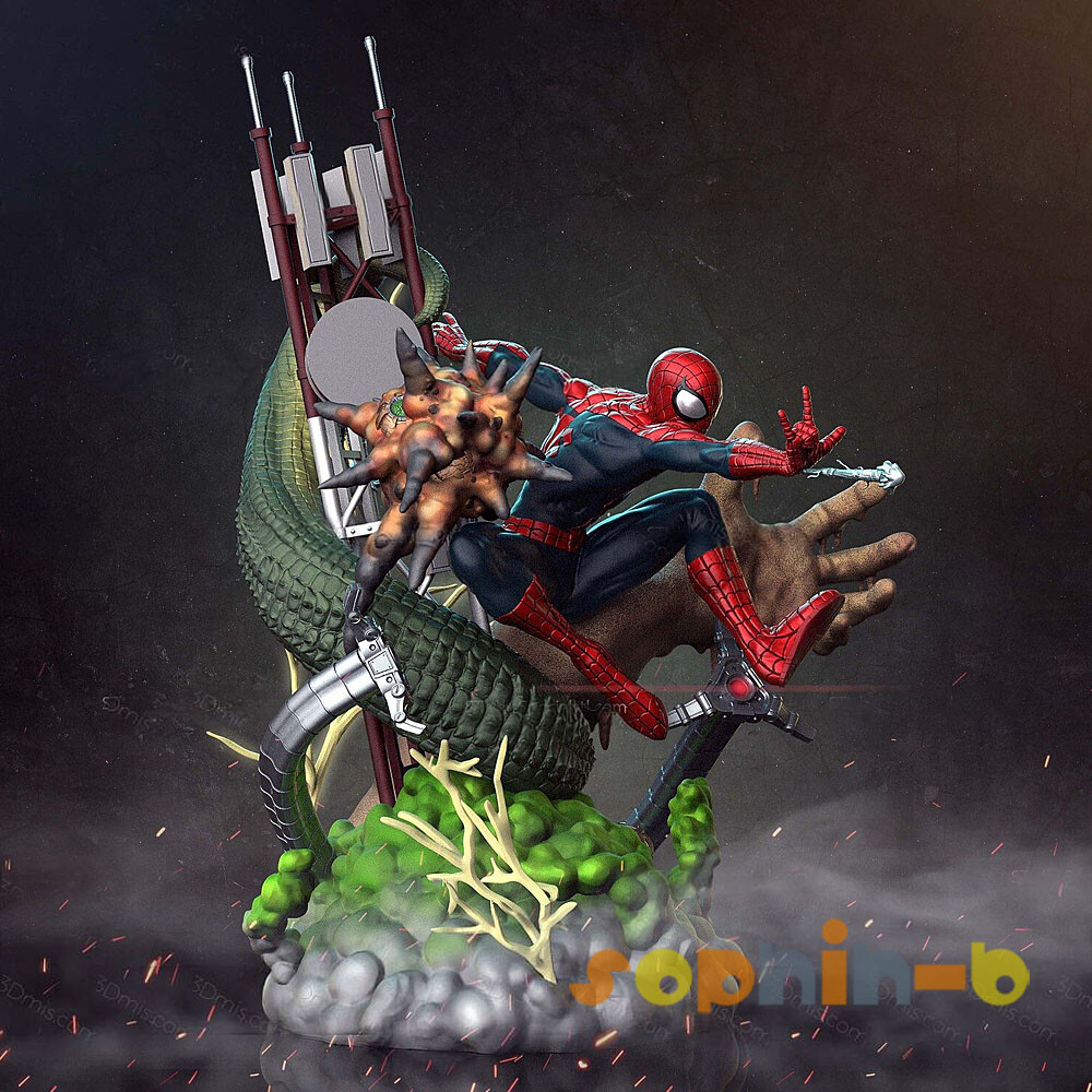 Spidey Sinister 6 Resin 1:4 Model Kit Unpainted 3d Print GK Statue ...