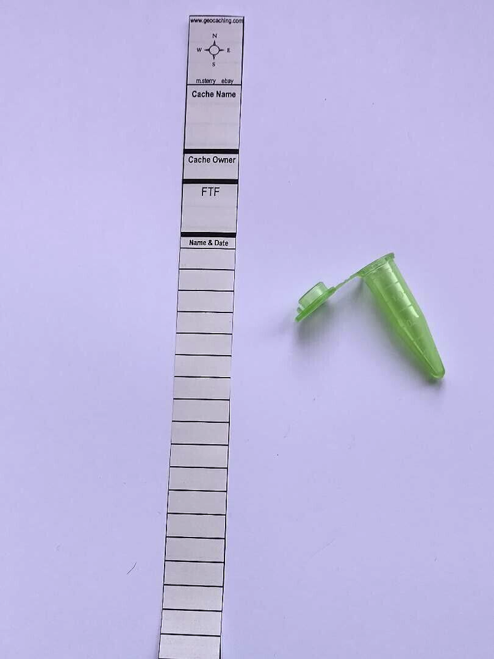 Green Geocaching Micro Geocache Container, 1.5ml tubes, weather ...