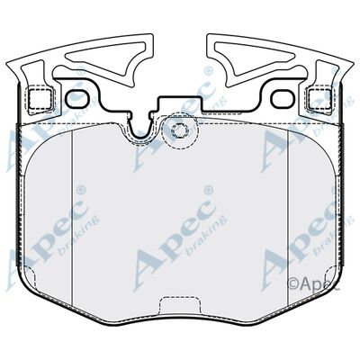 Brake Pads Set For BMW 5 Series G31 520i Front Apec Red 34116872750 ...