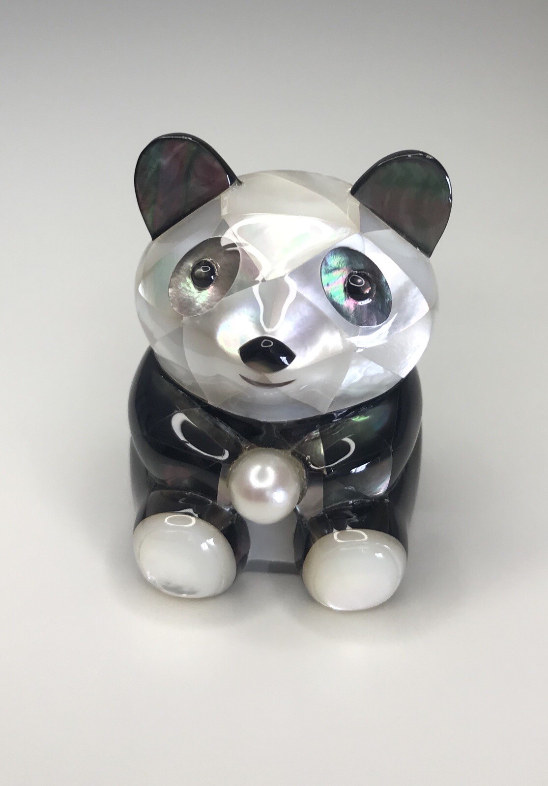 Willie Creek Pearls Mother of Pearl Panda with Pearl Ornament | eBay ...
