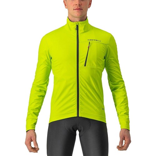 Castelli Go Jacket - Men's Electric Lime/Black, XL | eBay