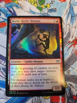 MTG Battle-Rattle Shaman Double Masters 116/332 Near Mint Foil Common ...