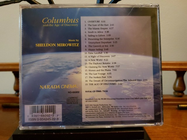 Columbus & the Age of Discovery by Sheldon Mirowitz (CD, Mar-1992 ...
