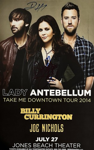 LADY ANTEBELLUM Signed 11x17 Concert POSTER from 2014…COUNTRY MUSIC ...
