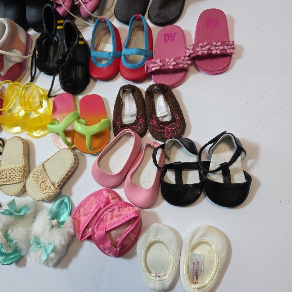 American Girl Doll Shoes,sandals,boots 18 Inch Doll Lot Of 39 Pairs | eBay