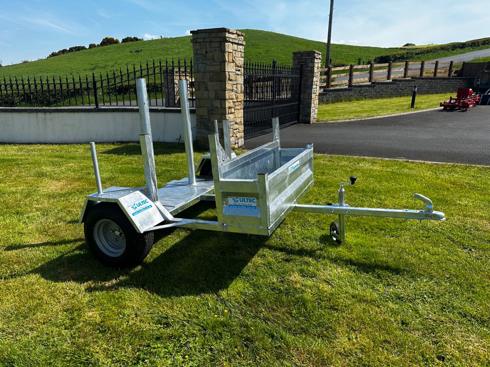 Professional Quad Fencing Trailer (Tractor 3PL Post Knocker Banger ...