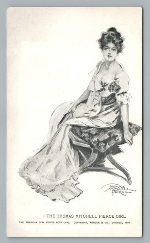 "Thomas Mitchell Pierce Girl" Antique American Girl Series Artist ...