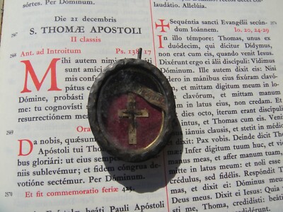 Christian reliquary 1600s relic True Cross Jesus Christ COA | eBay