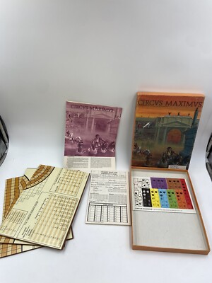 Avalon Hill Circus Maximus Chariot Racing in Rome 80% UNP Intro Edition ...