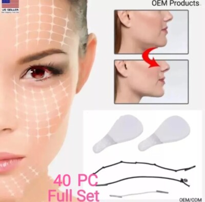 40 PC OEM Dark or Light Hair Instant Face Neck Eye Facelift Bands Tapes ...