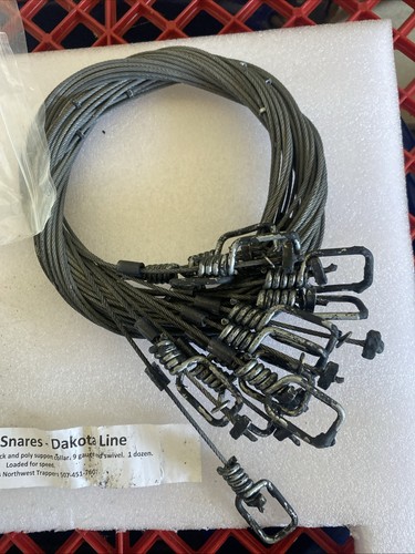 Animal snares. 3/32" x 84” Long One dozen. Coyote & Beaver | eBay