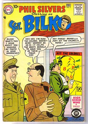 SGT BILKO #5 Phil Silvers! CBS/DC Comic Book ~ G | eBay