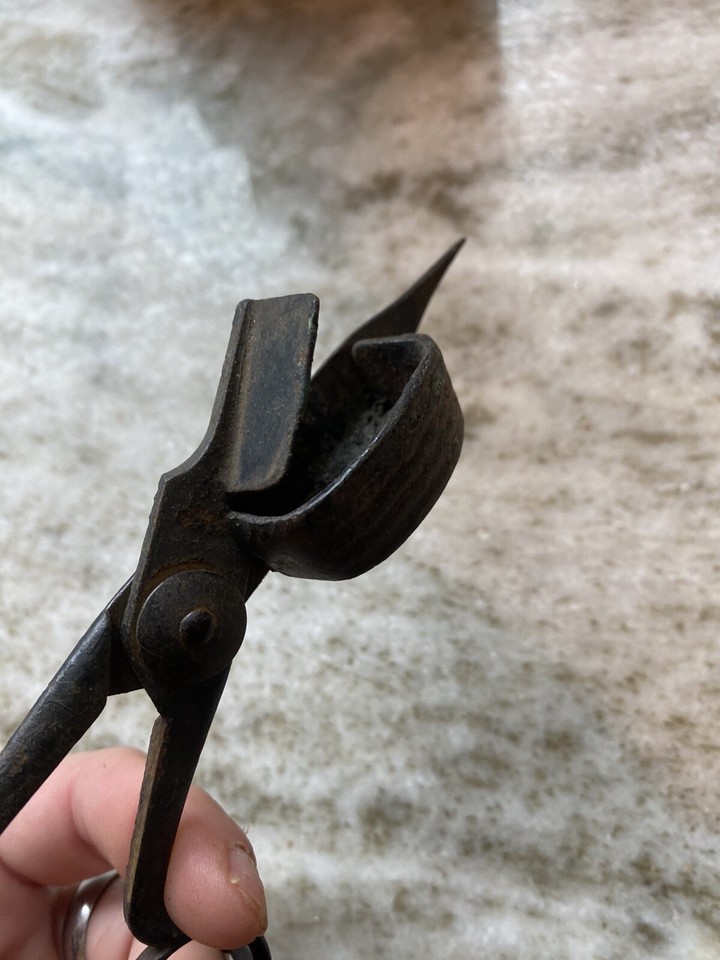 Antique Vintage Ornate Candle Wick Cutter Scissors Primitive Snuffer ...