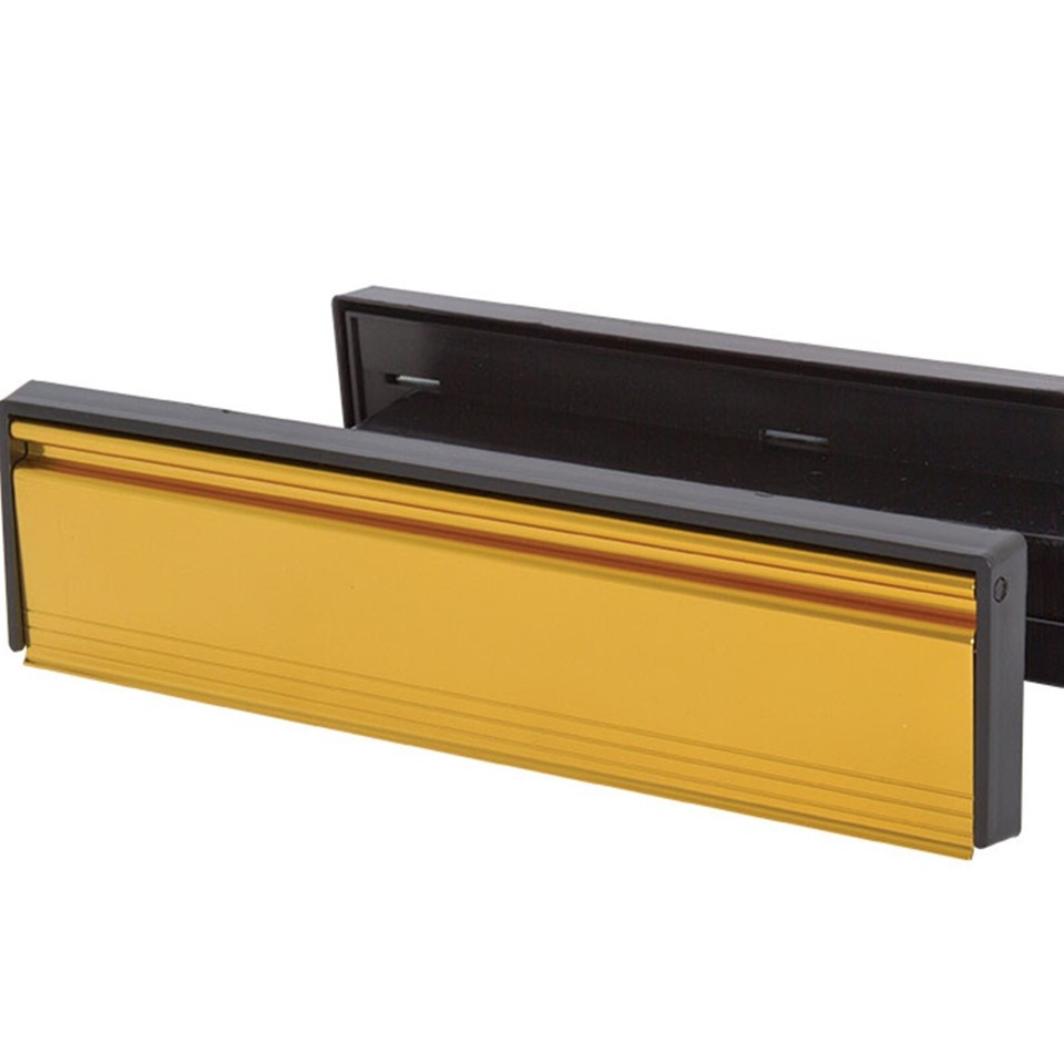 Sleeved LetterBox Internal & External Gold Plate Cover Set PVC or ...