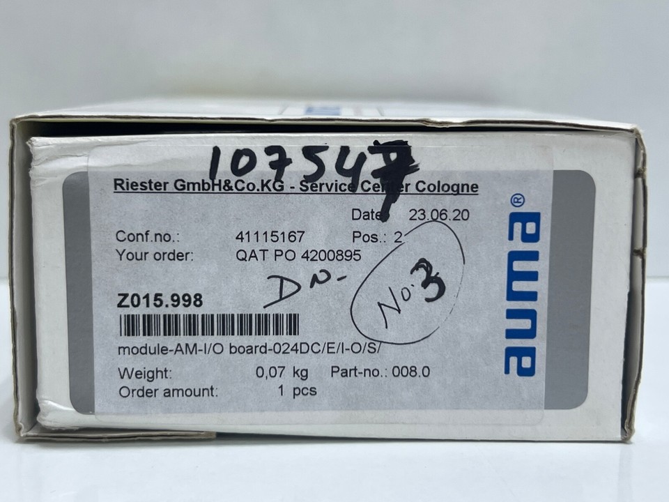 AUMA Interface board 24V Z015.998 | eBay