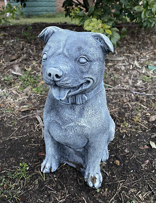 Staffy Staffordshire Dog Memorial Statue Concrete Garden Australian ...