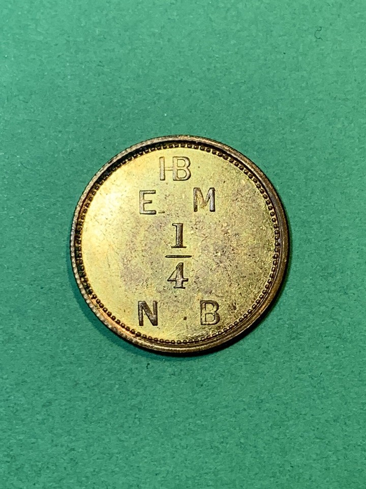 1857 Hudson’s Bay Company 1/4 Made Beaver Token BU Gorgeous Condition ...