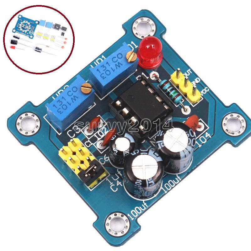 NE555 Duty Cycle and Frequency Adjustable Module DIY Kit Pulse ...