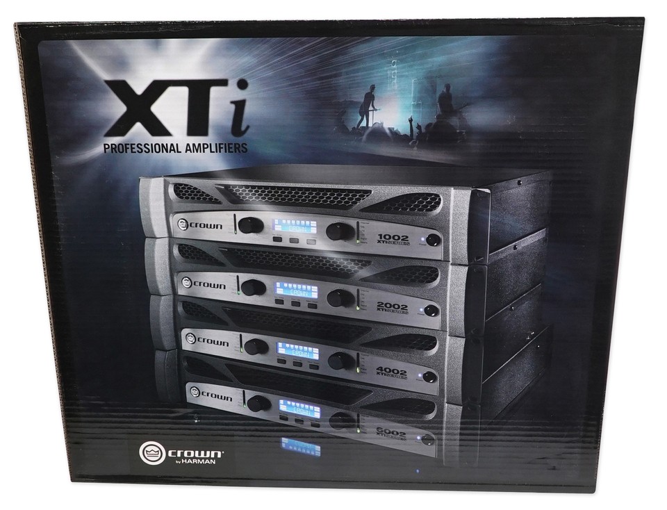 Crown XTI4002 XTI-4002 Power Amplifier 2 Channel 2,400 Watt , Built-In ...