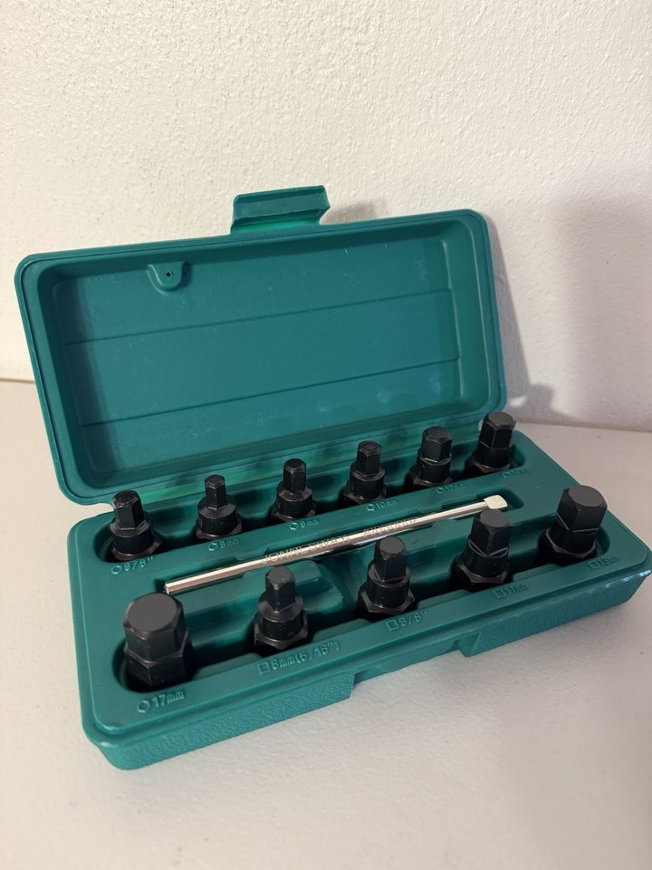 JONNESWAY AI030002 12 PCS DRAIN PLUG KEY SET | eBay