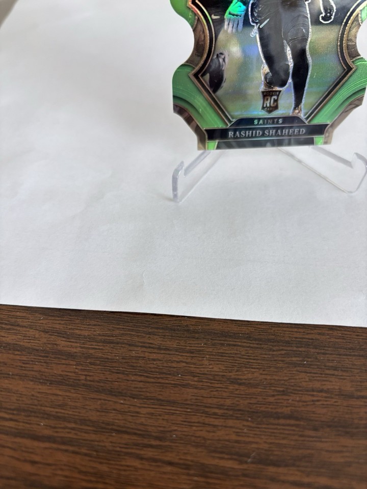 2022 Select RASHID SHAHEED Neon Green Prizm Die-Cut /299 Premier Level ...