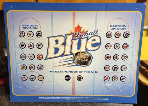 Rare 2002 Labatt's NHL Bottle Caps Retail Store Display , Has A ...