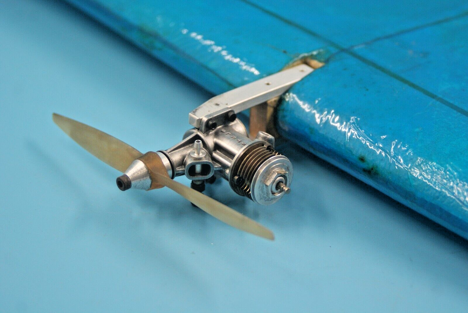 Control Line Model Airplane with RARE STELS Twin Horn .049 Engine | eBay