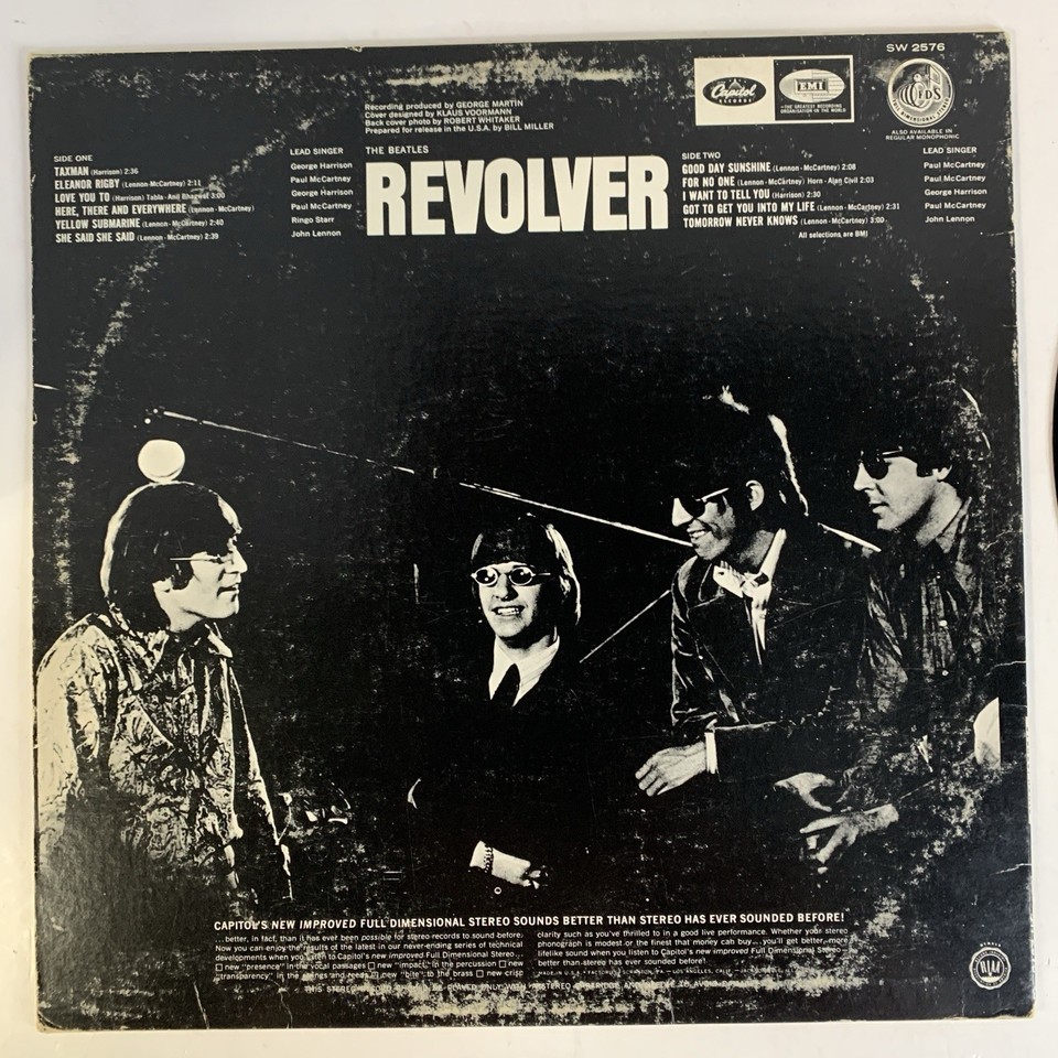 The Beatles - Revolver - Capitol SW-2576 Psych Rock Stereo Vinyl LP ...