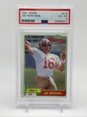 Joe Montana 1981 Topps Football Rookie Card #216 Graded PSA 4 | eBay