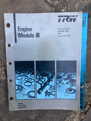 Vintage Original 1986 TRW Engine Module 3 Catalog 66 pages Cleveland OH ...