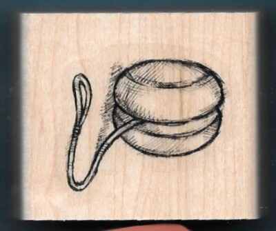 YOYO CLASSIC HAND HELD TOY NEW Stampin' Up! Boys Will Be Boys Wood ...