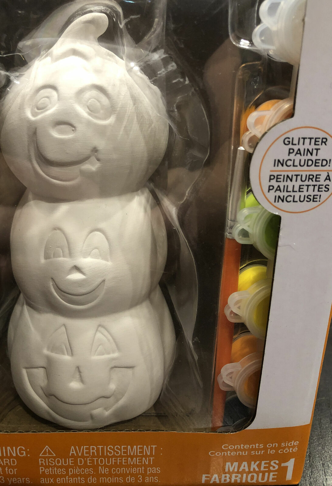 Creatology 3D Ceramic Kit Thanksgiving Stack Of Smiling Pumpkins Paint ...