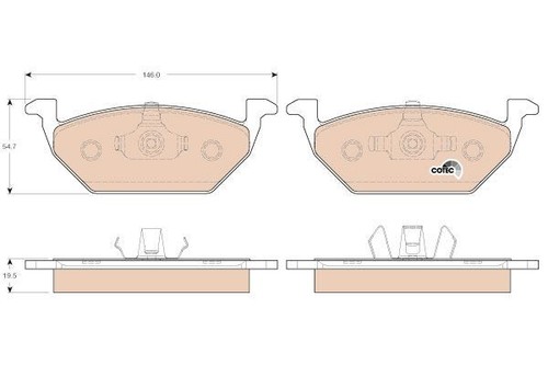 TRW Front Brake Pads GDB1984 fits VW Beetle 5C2, 5C1 1.4 TSI | eBay ...